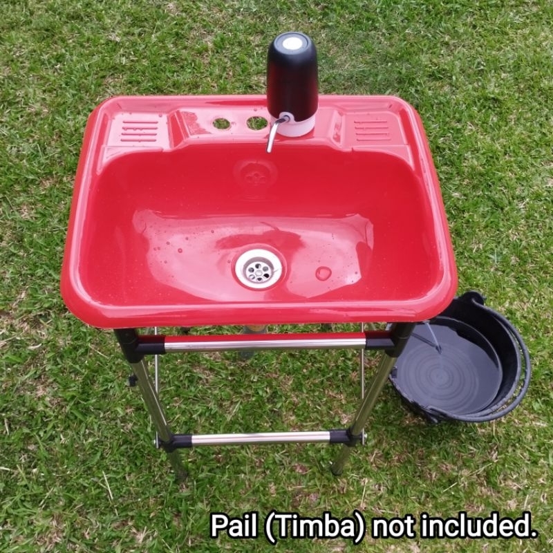 Plastic Basin with Foldable Stand / Sinki Plastik Rack Lipat Sink Rak ...