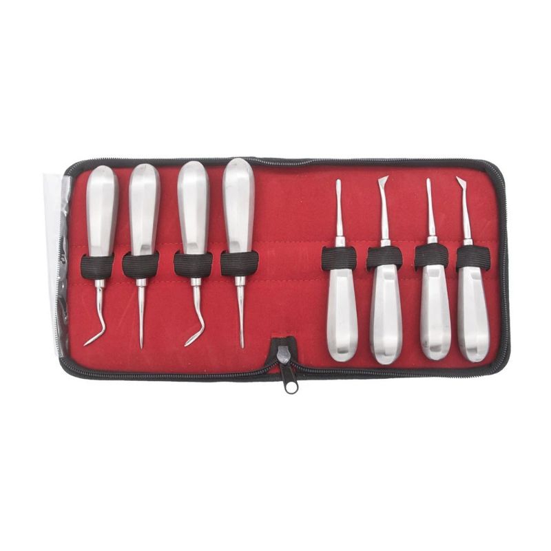 Dental Teeth Extraction Elevator Forceps Set Stainless Steel Dental ...