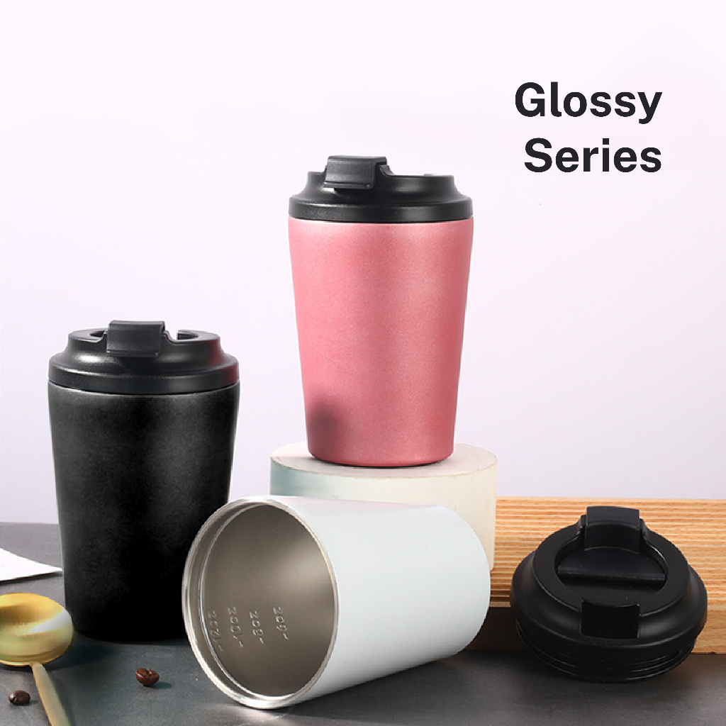 Personalized Non-slip Coffee Cup (350ML) Double-Walled Stainless-Steel ...