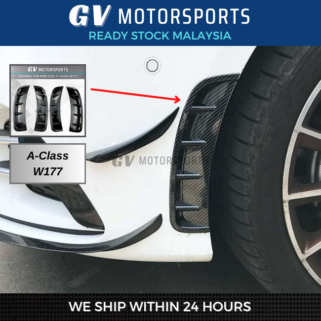 READY STOCK Mercedes Benz W177 Front Wheel Side Air Vent Canards A180 ...