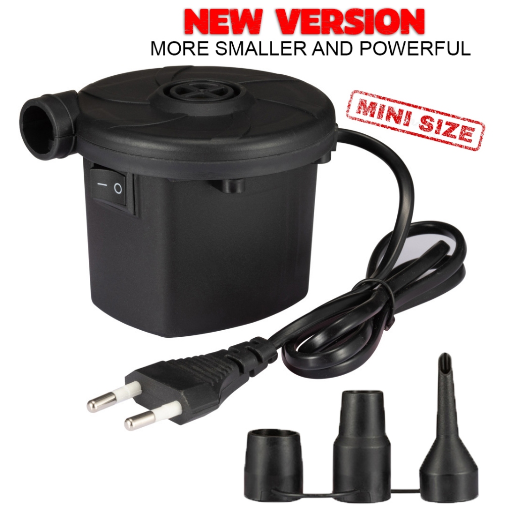 HT-196 PORTABLE AC ELECTRIC AIR INFLATION PUMP INFLATE DEFLATE FOR POOL BED MATTRESS | Shopee ...