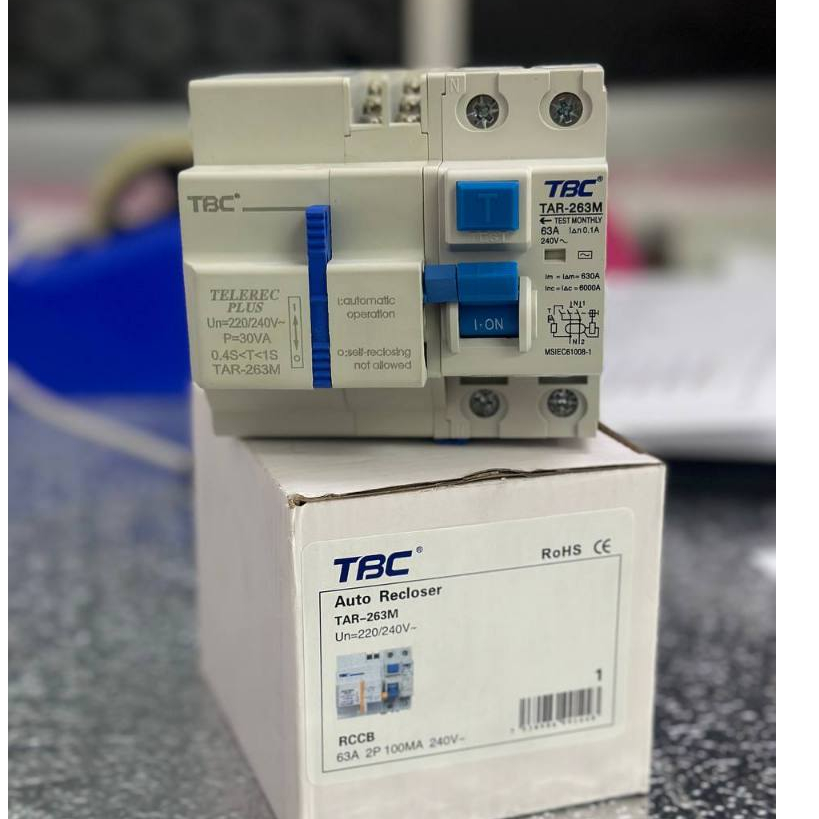 DB| TBC 63Amp 2P ELCB Auto Recloser - SIRIM Certified | 1 Year Warranty ...