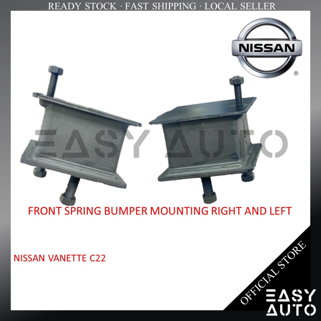 1SET 2 PIECES !! NISSAN VANETTE C22 - FRONT SPRING BUMPER MOUNTING ...