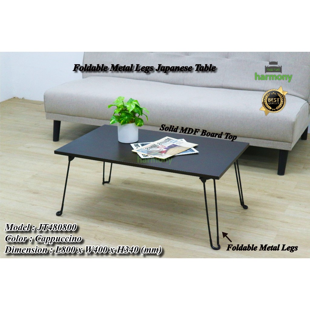 Harmony Wooden Meja Jepun 600mm x 400mm / Meja Jepun Lipat / Foldable ...