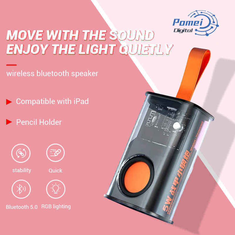 Bluetooth Speaker New Transparent Mech Audio TWS Two-Machine ...