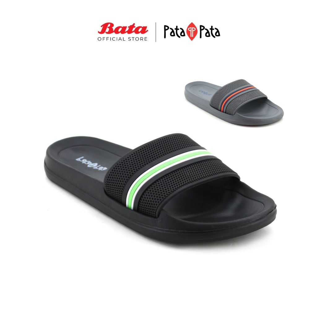 PATA-PATA Slides Men Black Sandals /Grey Slides 8626409 / 8622409 Kasut ...