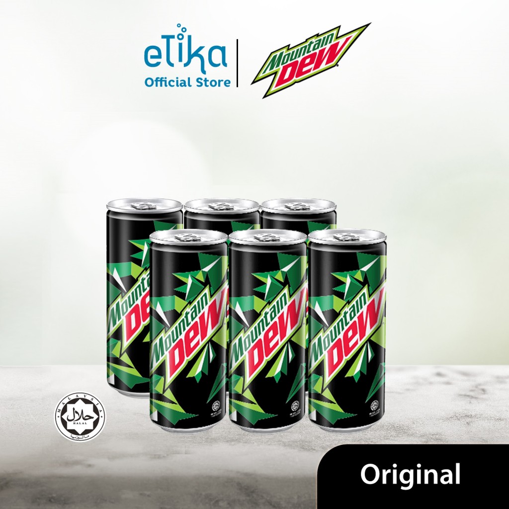 MOUNTAIN DEW 320ml x 6 cans (M. Cluster) | Shopee Malaysia