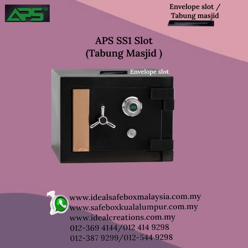 peti besi masjid peti besi surau aps ss1 envelope slot safety box aps ...