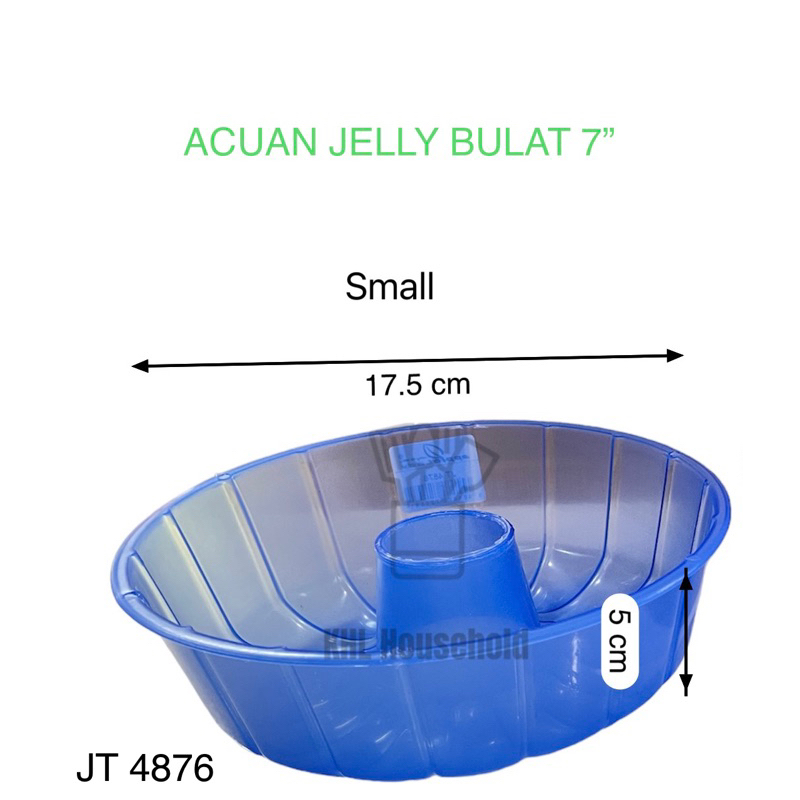 Acuan Puding Bunga Cantik /Acuan Kek Kukus Round Jelly Mould Acuan Kek ...