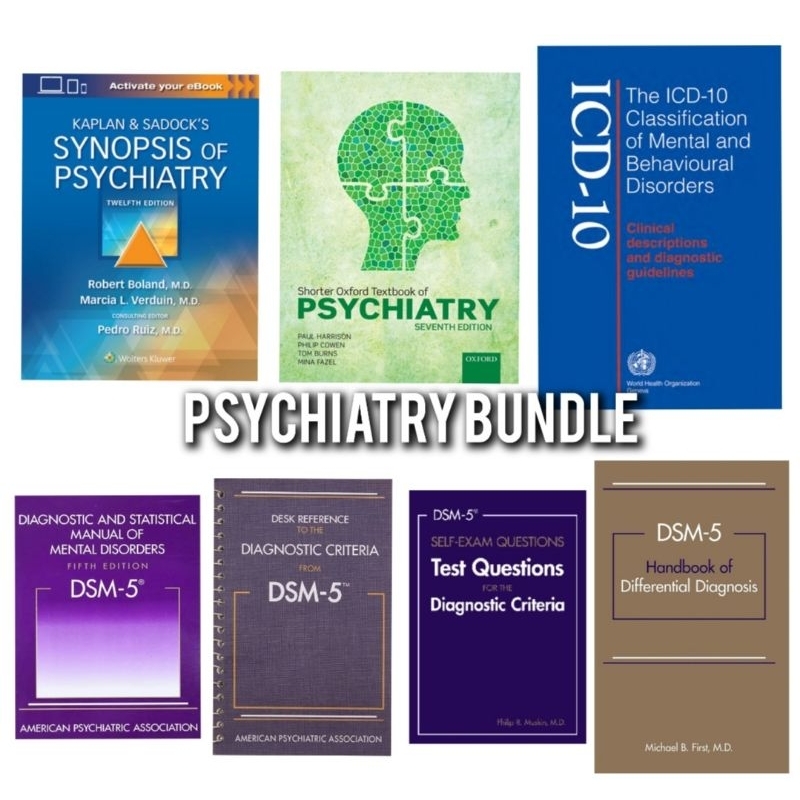 Psychiatry bundle psychiatry textbook notes kaplan dsm 5 | Shopee Malaysia