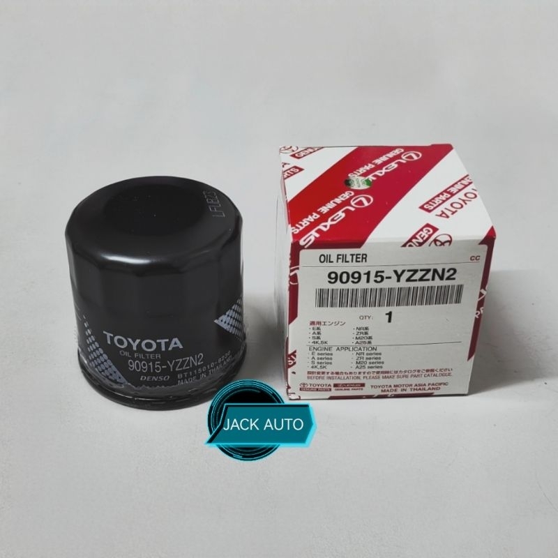 TOYOTA GENUINE OIL FILTER 90915-YZZN2 CAMRY ALTIS WISH AVANZA UNSER ...