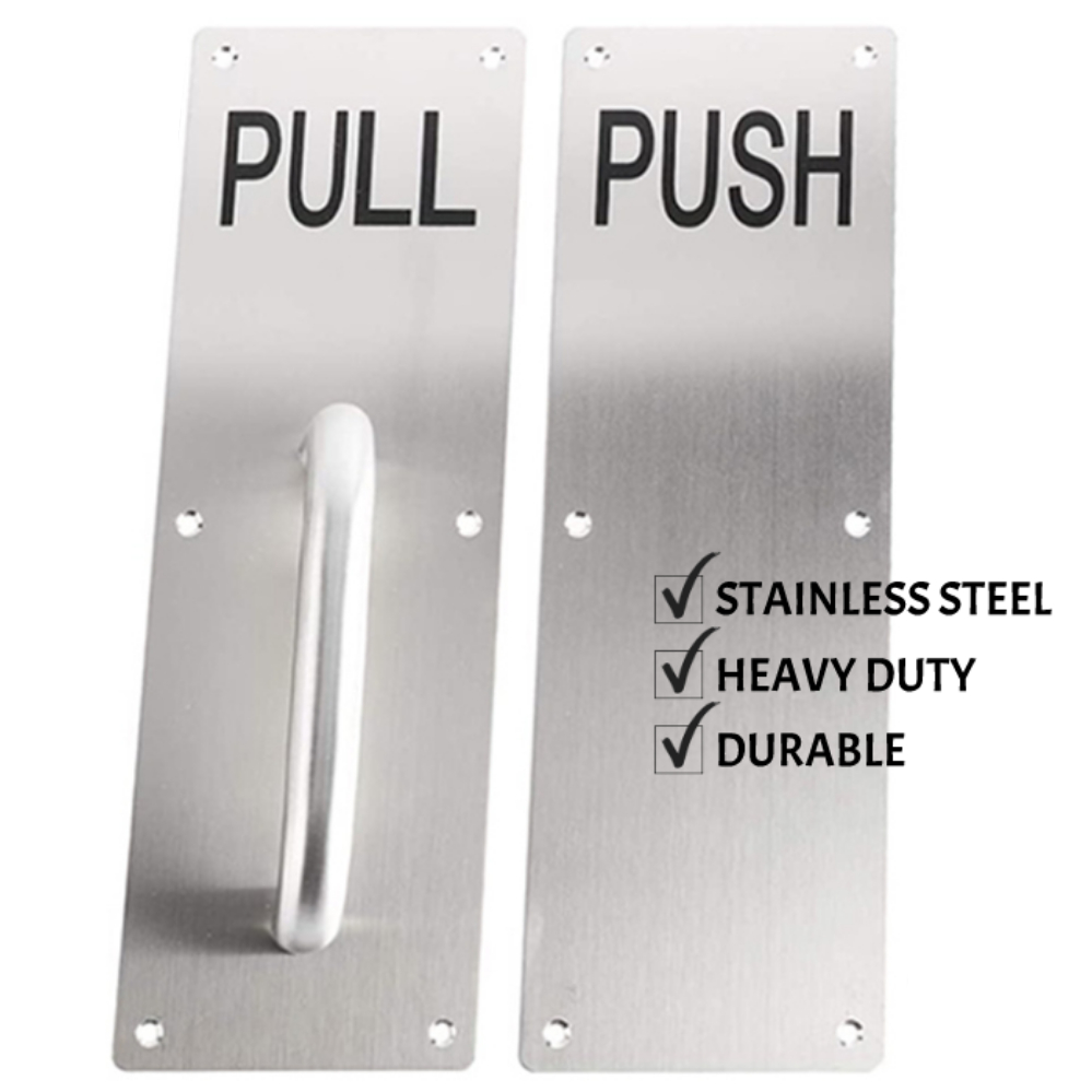 Pemegang Pintu Warna Keluli Tarik Tolak Stainless Steel Push and Pull ...