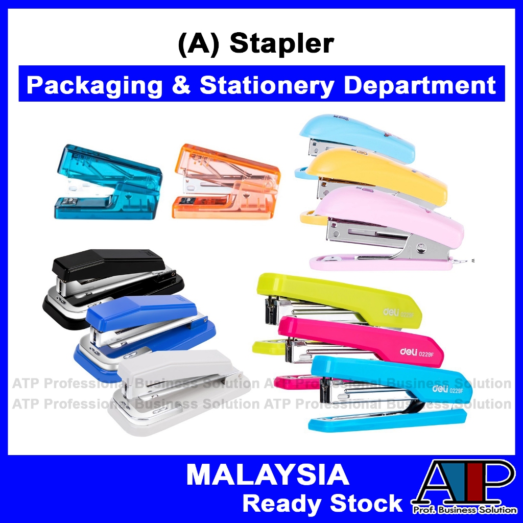 Deli🏫 Stapler Integrated Staples / Stapler Half Strip Stapler / Syaple ...