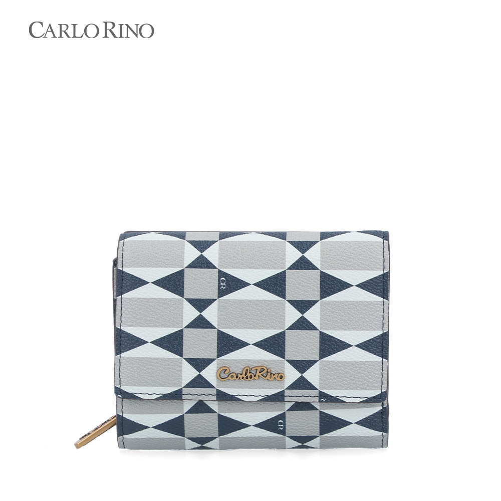 Carlo Rino Dark Blue Prism Short Wallet | Shopee Malaysia
