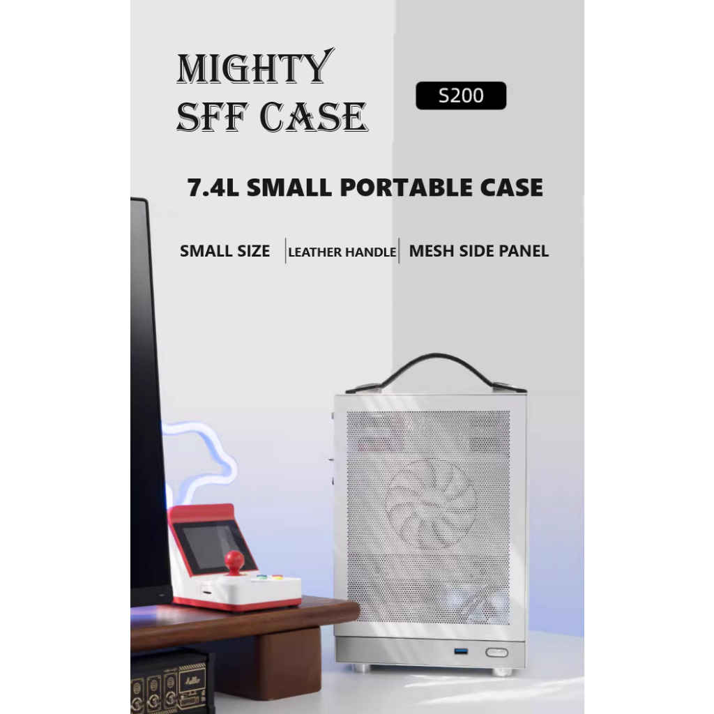 S200 SFF CASE SHINY SNAKE ITX DTX SUPPORT ATX PSU PC CASE SMALL ...