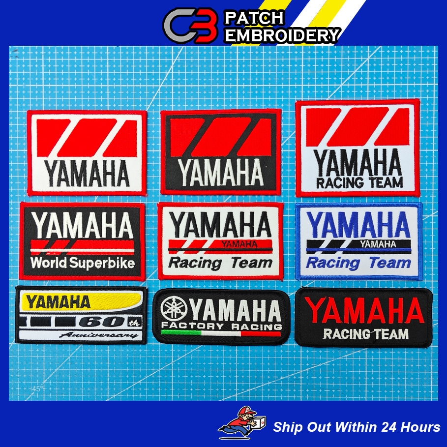 YAMAHA RACING TEAM YAMAHA EMBROIDERY PATCHES SULAM / PC71 | Shopee Malaysia