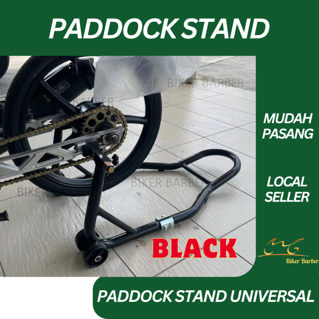 Paddock Stand Pad Dock Motor Motosikal Universal Stand Arm Penahan Tayar Belakang Rear Dock ...