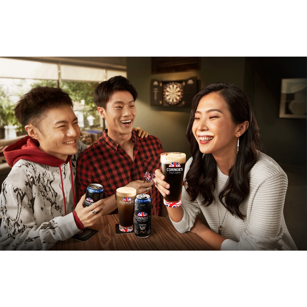 Connor's Stout Porter Can Premium Stout Beer 5.0% Alcohol (320ml x 4 ...
