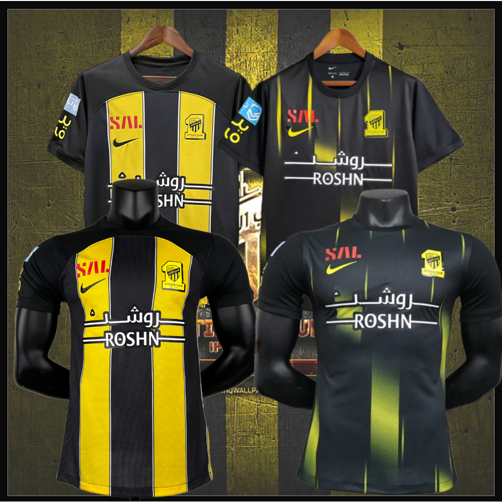 23/24 AL-Ittihad Home 3rd Fan & Player Issue Kit Jersey *Local Seller ...