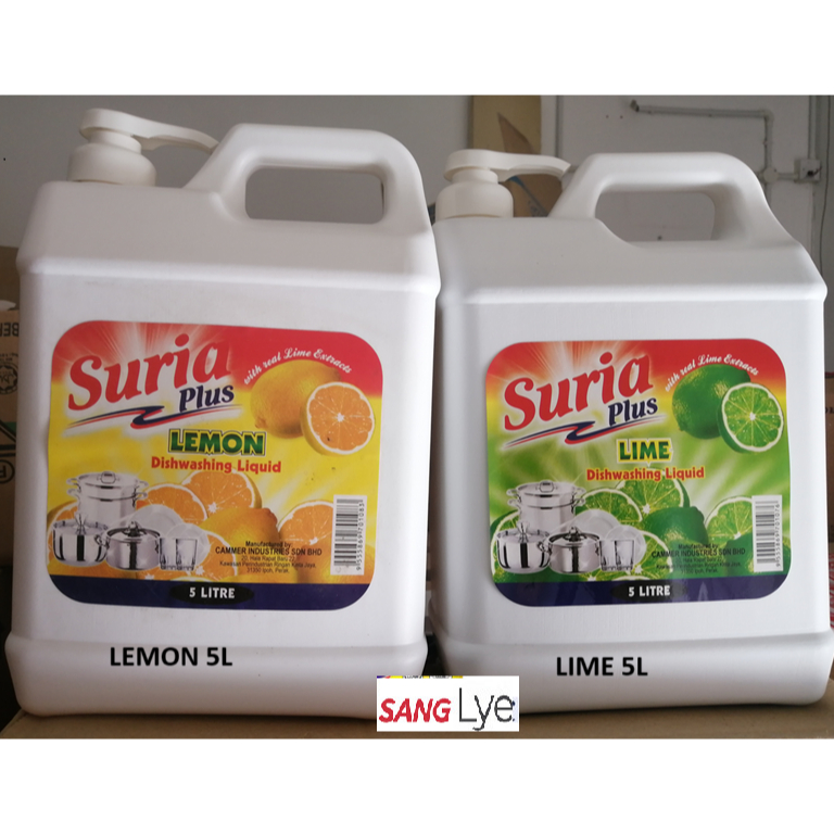 SURIA PLUS Dishwashing Liquid 5L Lime/Lemon | Shopee Malaysia