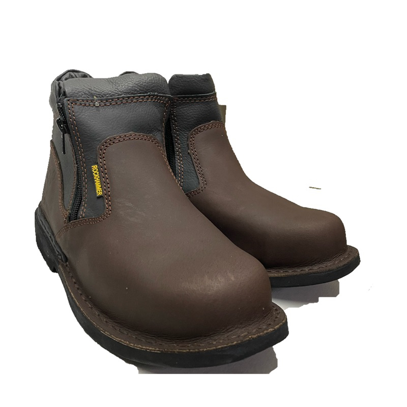 Original Rock Hammer Safety Boots Cow Leather / Kasut Safety Rock ...