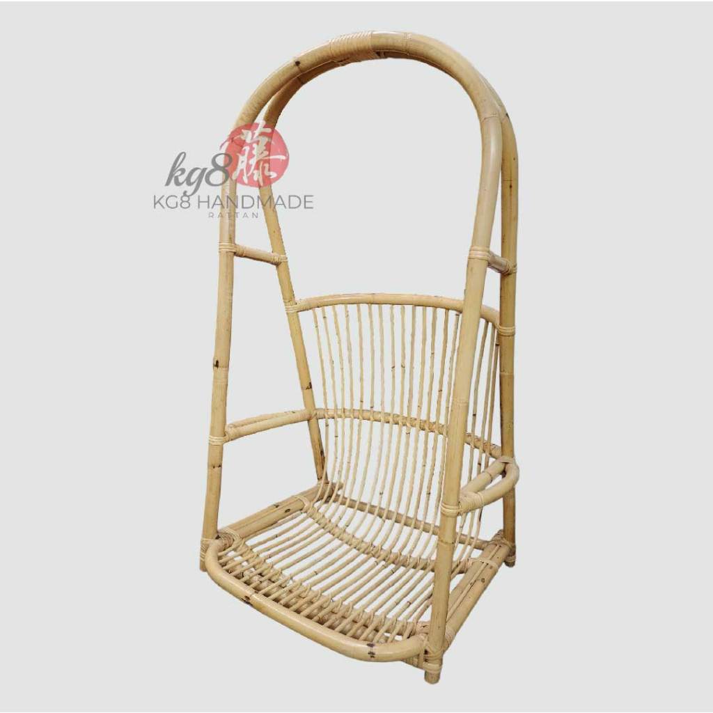 Kg8 Small Hanging Basket Manau Rattan Chair | Shopee Malaysia