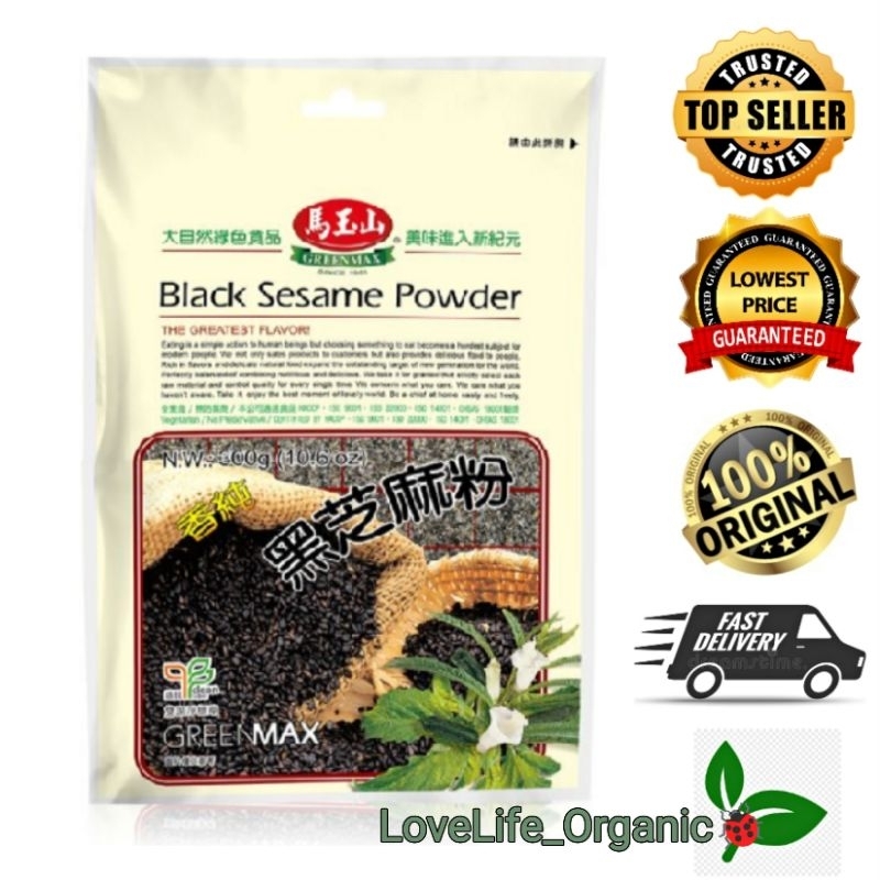 GREENMAX Black Sesame Powder 300g 马玉山黑芝麻粉 Exp:11/2026 | Shopee Malaysia