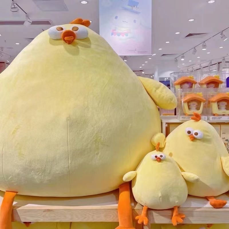 Ready Stock 65cm Little Yellow Chicken Plush Toy Ragdoll Doll Cute ...
