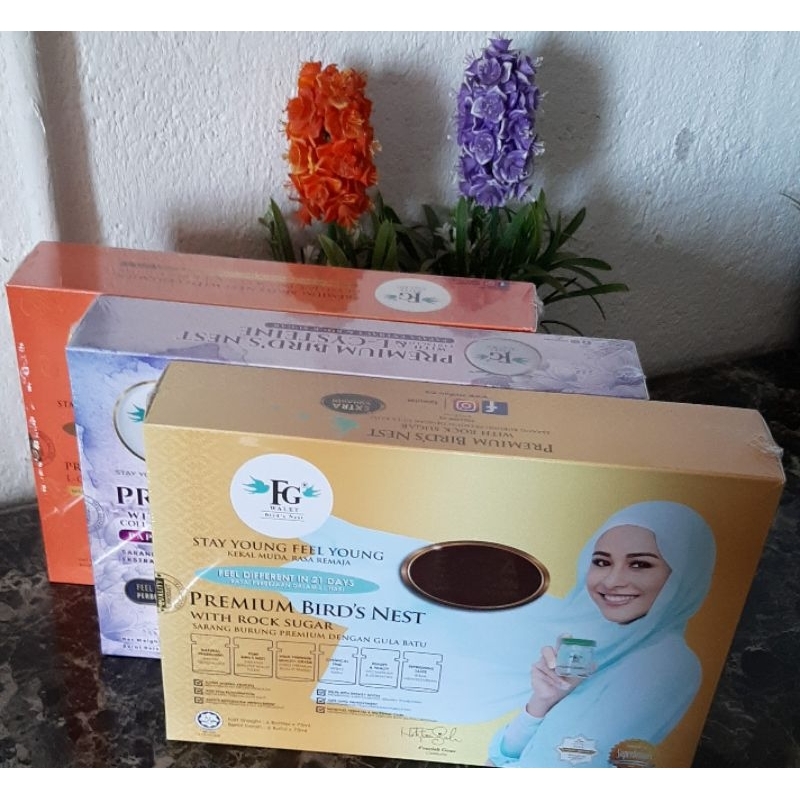 (original) FG walet birdnest with extra collagen 6 bottles | Shopee ...