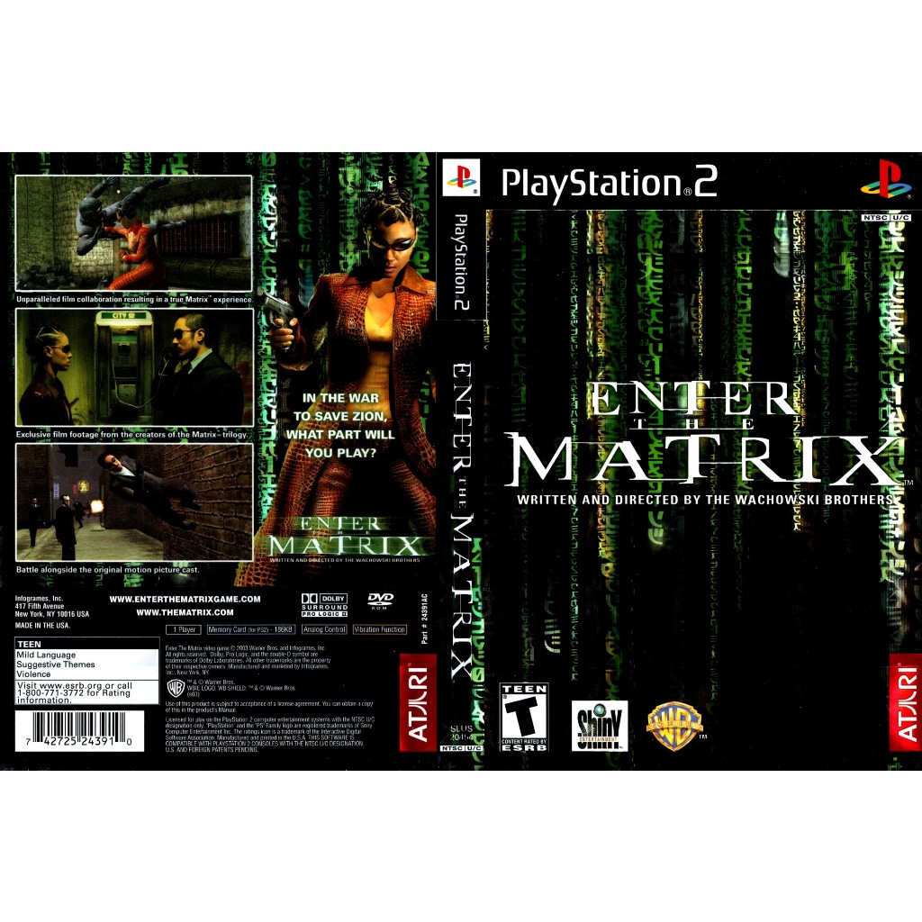 PS2 DVD Games Enter the Matrix (v2.00) | Shopee Malaysia