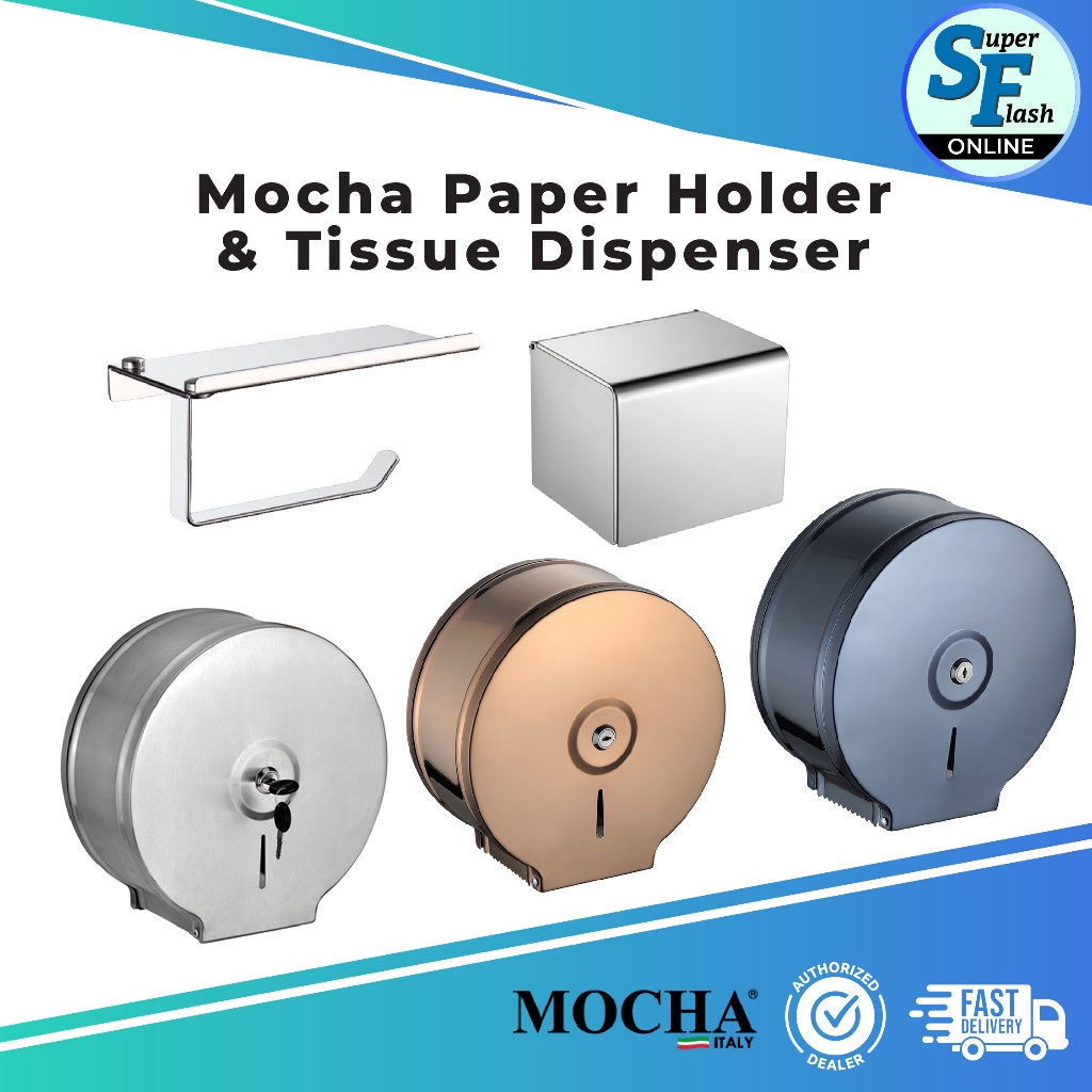 Mocha Toilet Paper Holder | Tissue Dispenser (M209/M213/M218/M219-RG ...
