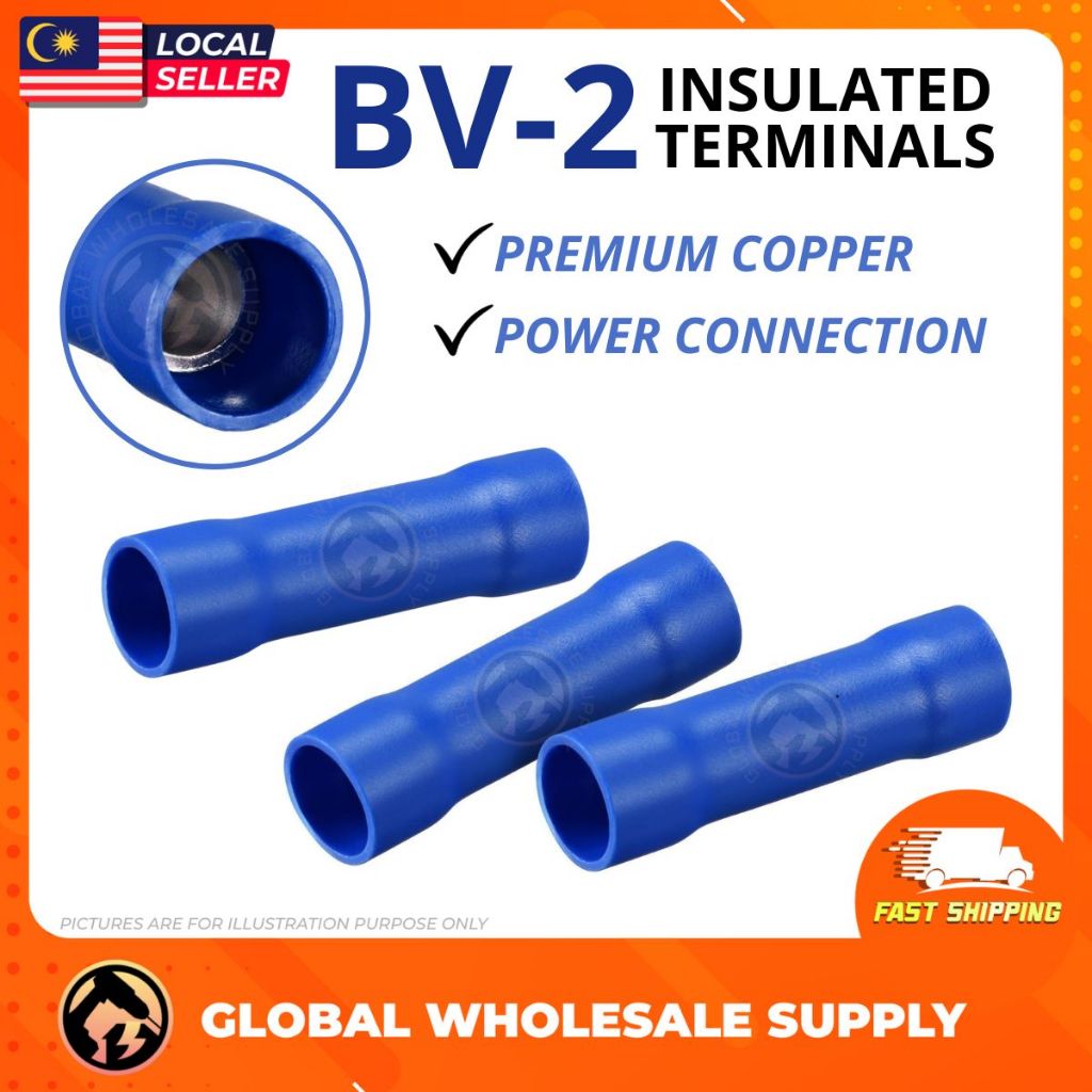 1PC BV-2 Insulated Link Terminals Cable Lug Cable Link Copper Suitable for 1.5 - 2.5mm2 (16 ...