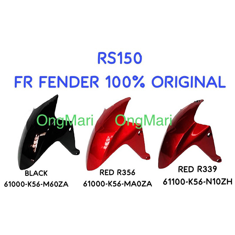 Honda RS150 V1 V2 k56 Front Fender/ Mudguard Depan original 100% 61000 ...