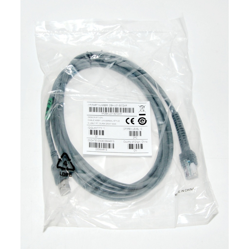 Original Brand NEW CBA-U01-S07ZAR USB Cable 2m For Symbol,Zebra ...