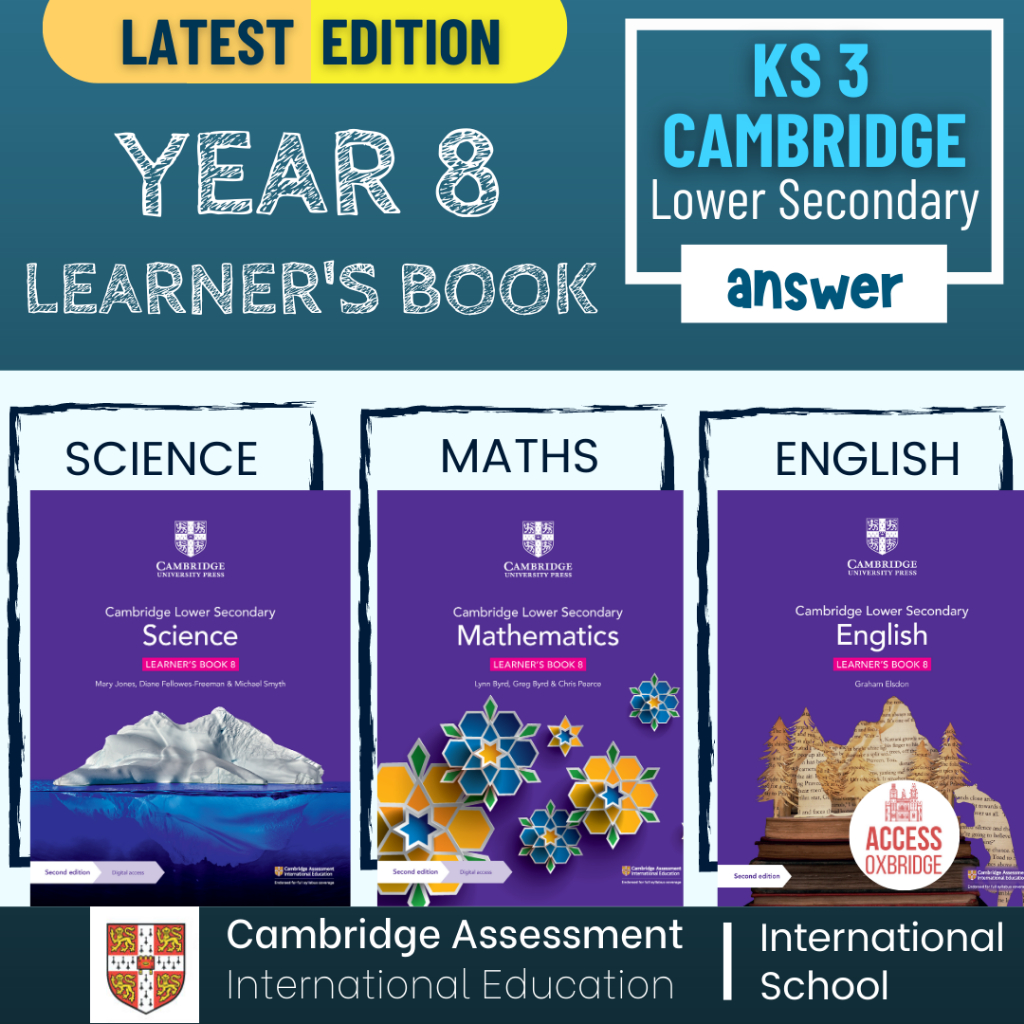 K1 Latest 2023 Year 8 Cambridge Lower Secondary Science Learner’s Book ...