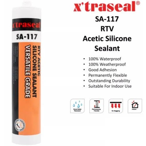 X'traseal Xtraseal RTV Acetoxy Silicone Sealant SA-117 - 200gm | Shopee Malaysia