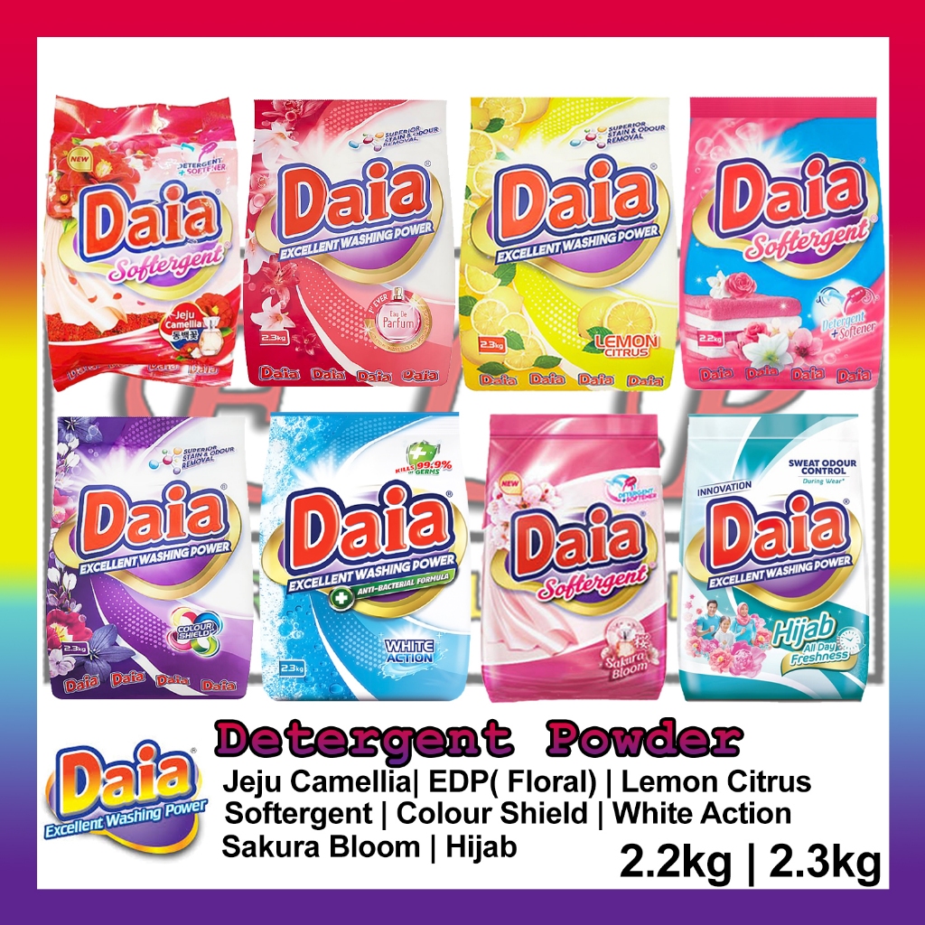 Daia Detergent Powder Pouch 2.2KG | 2.3KG | Shopee Malaysia