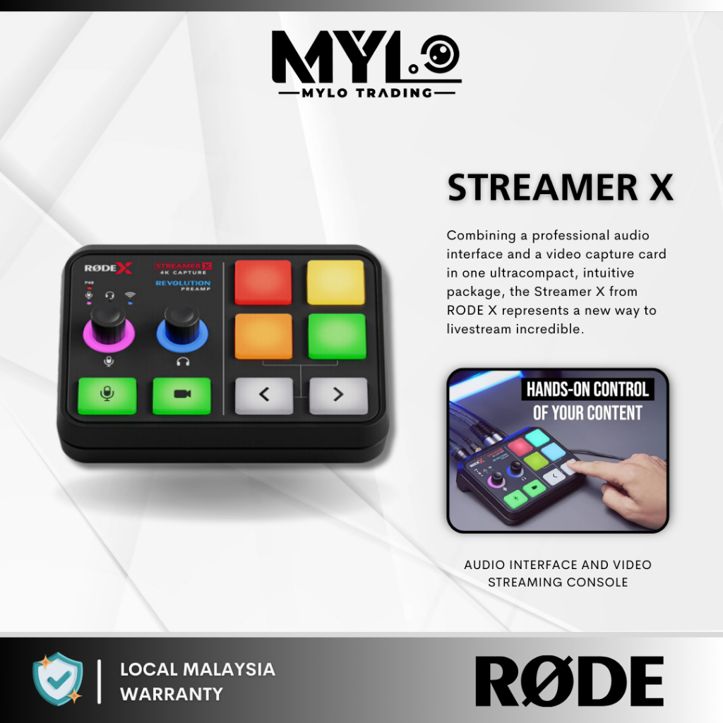 RODE X Streamer X Audio Interface and Video Streaming Console | Shopee ...