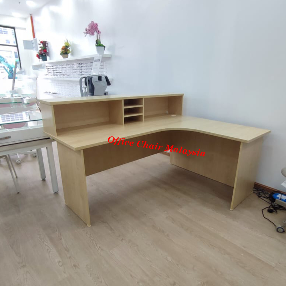 L Shape Reception Counter Table / Cashier Counter Table / Receptionist ...