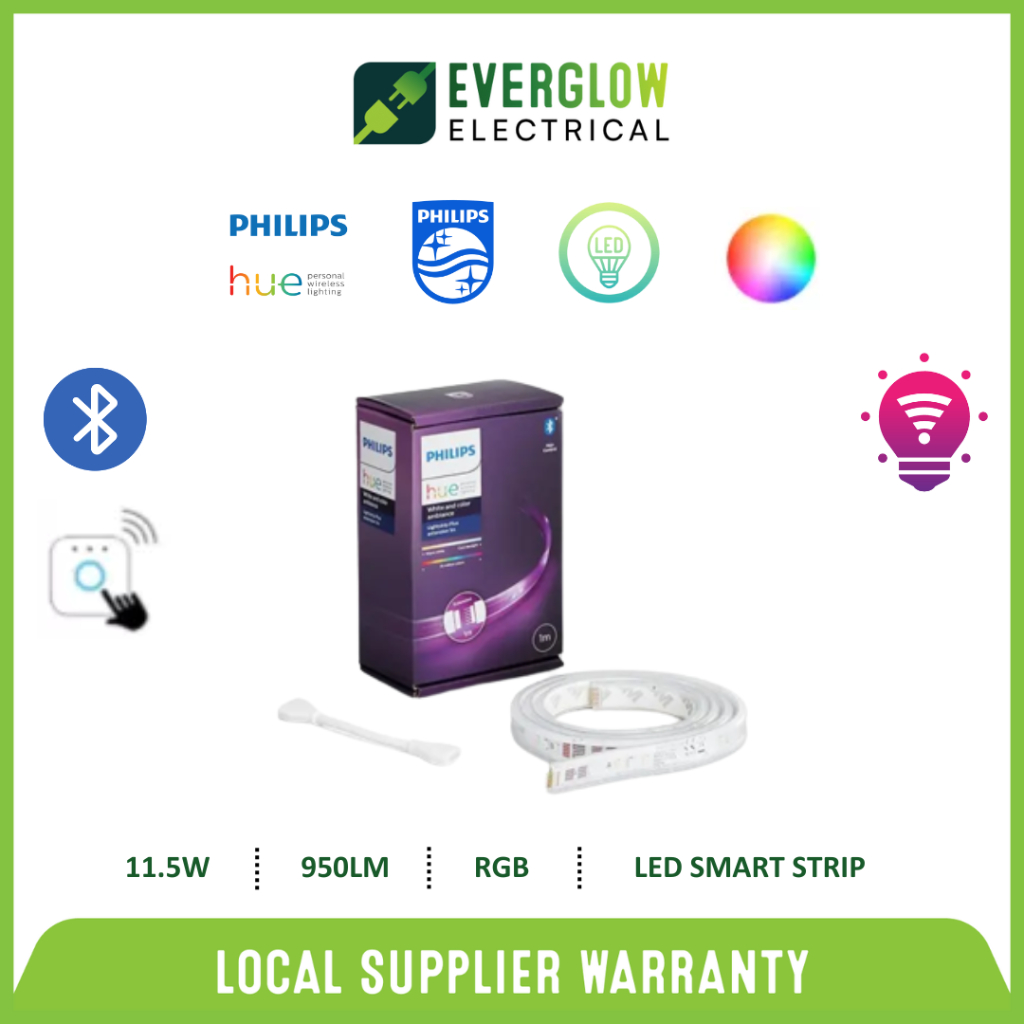 PHILIPS HUE BLUETOOTH LIGHTSTRIP PLUS EXTENSION 11.5W 1 METER SMART ...