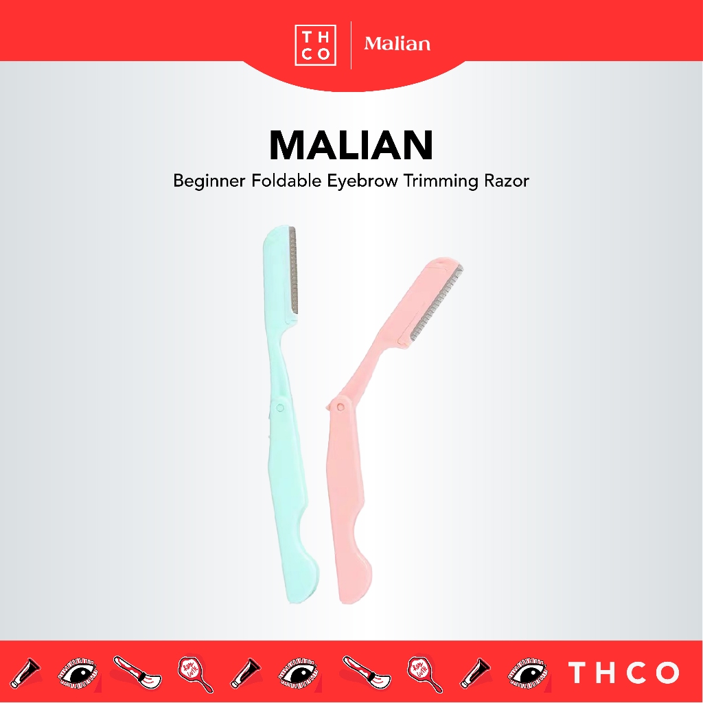 Malian Beginner Foldable Eyebrow Trimming Razor 玛莉安折叠修眉刀眉毛刀 新手安全型 ...