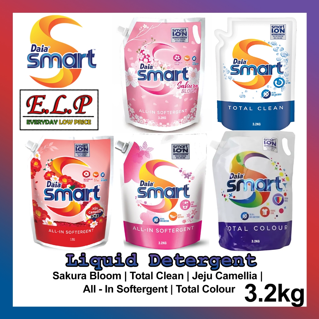 DAIA SMART LIQUID DETERGENT REFILL PACK 3.2KG | Shopee Malaysia