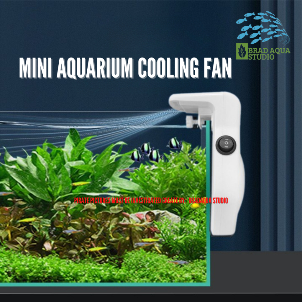 AQUARIUM Mini Cooler Fan Aquarium Cooling Fan Silent Cooling Fan USB ...