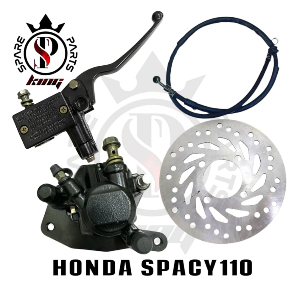 HONDA SPACY FRONT DISC BRAKE PUMP SET FULL SET WITH DISC SPACY FULL SET ...