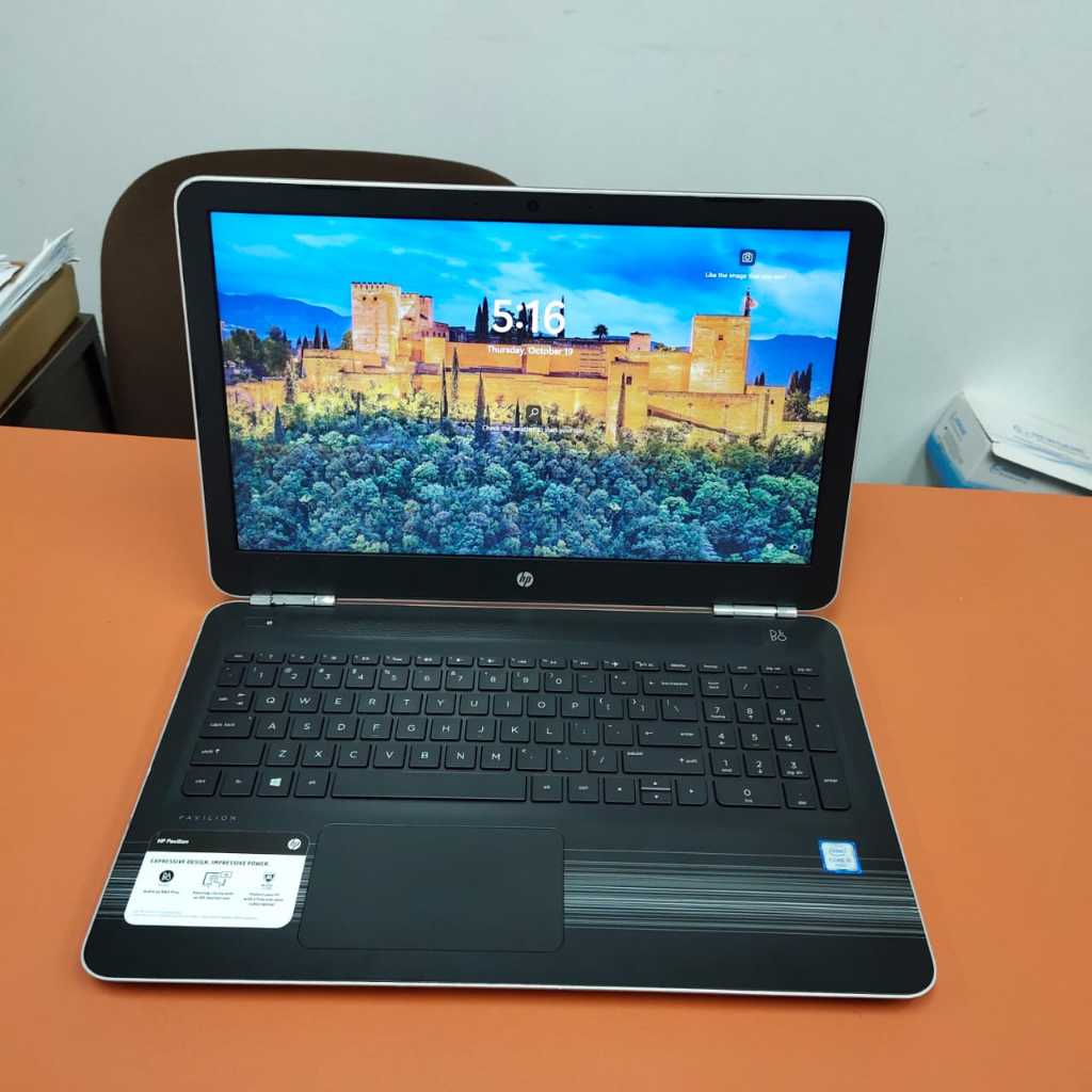 used HP PAVILION TPN-Q172 (TOUCHSCREEN)CORE i5-6thGN RAM12GB 256GB SSD 15.6INCH SCREEN ECON ...