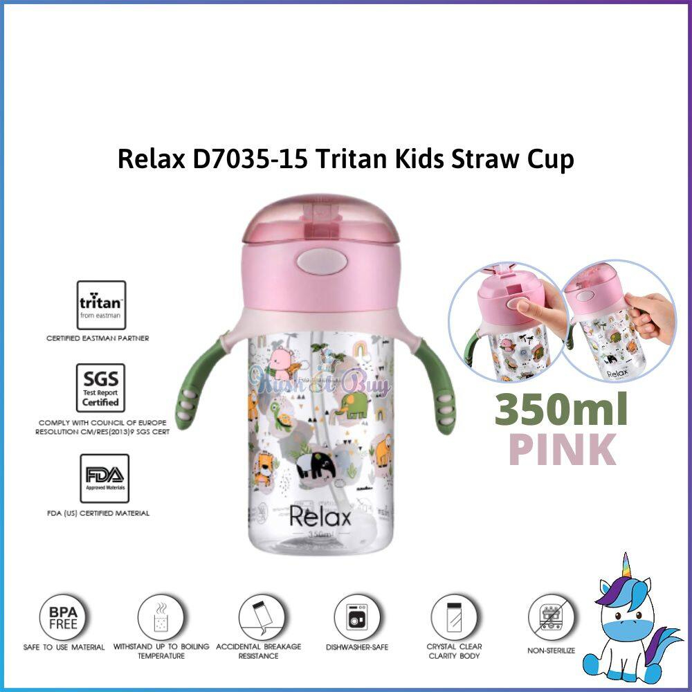 RELAX WATER BOTTLE KIDS PINK 350ML D7035-15 | Shopee Malaysia
