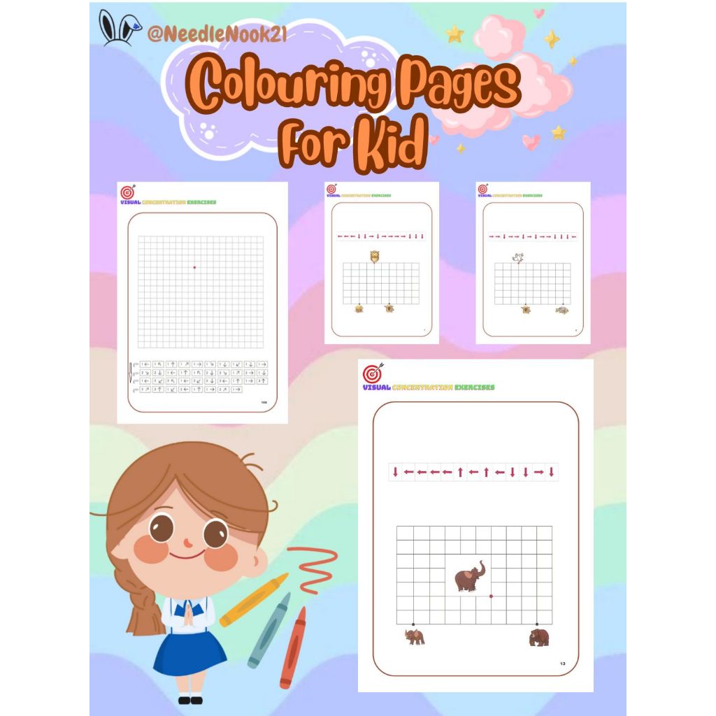 [PDF] [100 PAGES] Tracking and Concentration, Printable Coloring Pages ...