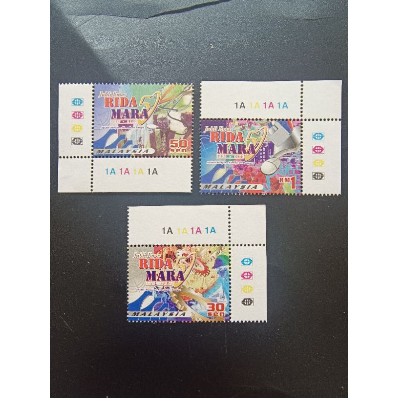 MY022 Malaysia Jubli emas Rida Mara complete set of 3 v mint | Shopee ...
