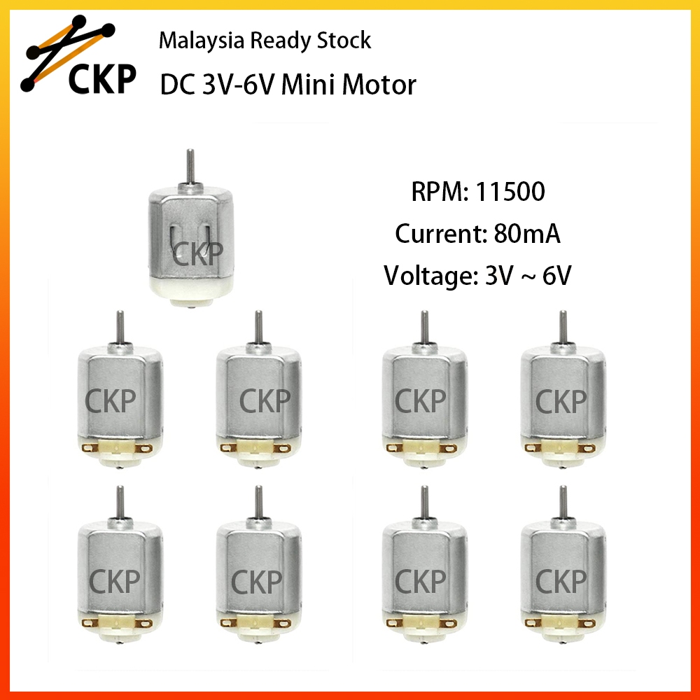 Mini Fan Motor 3V-6V DC Motor Mini Fan Small Motor for RC Toy Car / DIY School Project | Shopee ...