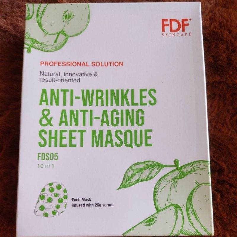 FDF Anti Wrinkles & Anti Aging Sheet Masque (1 pc) | Shopee Malaysia